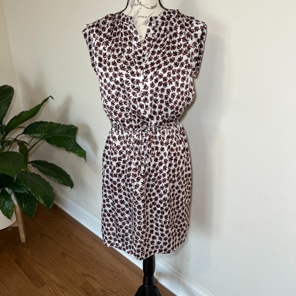 Dresses | New Loft Cap Sleeve Button Front Dress Sz S | Poshmark
